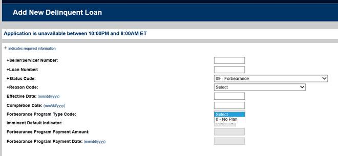 AMN Job Aids: Reporting Your Delinquent Loans Manually One at a Time ...