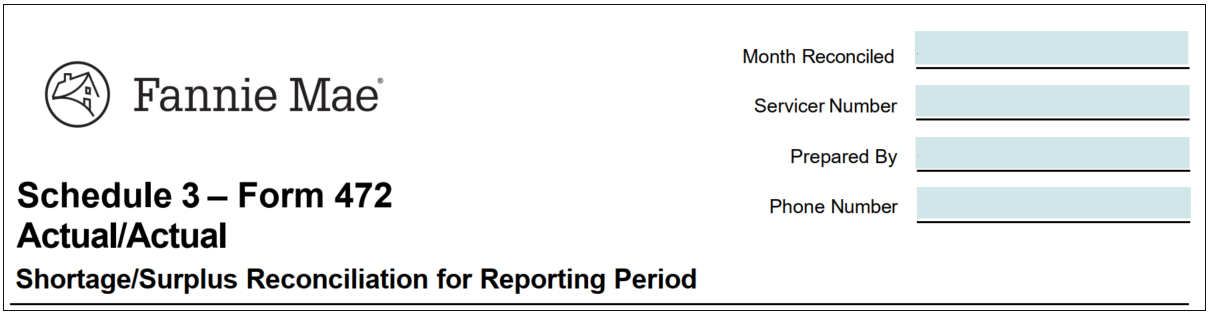 Completing the Shortage/Surplus Reconciliation for Reporting Period ...