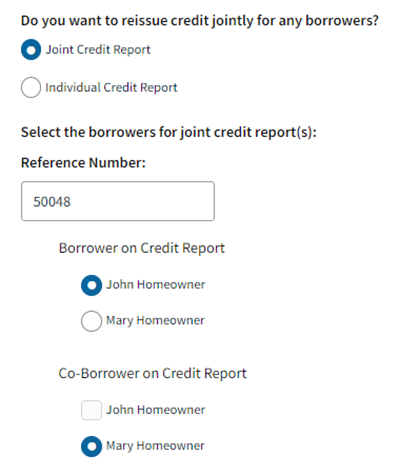 DU Job Aids: Associating a Credit Report
