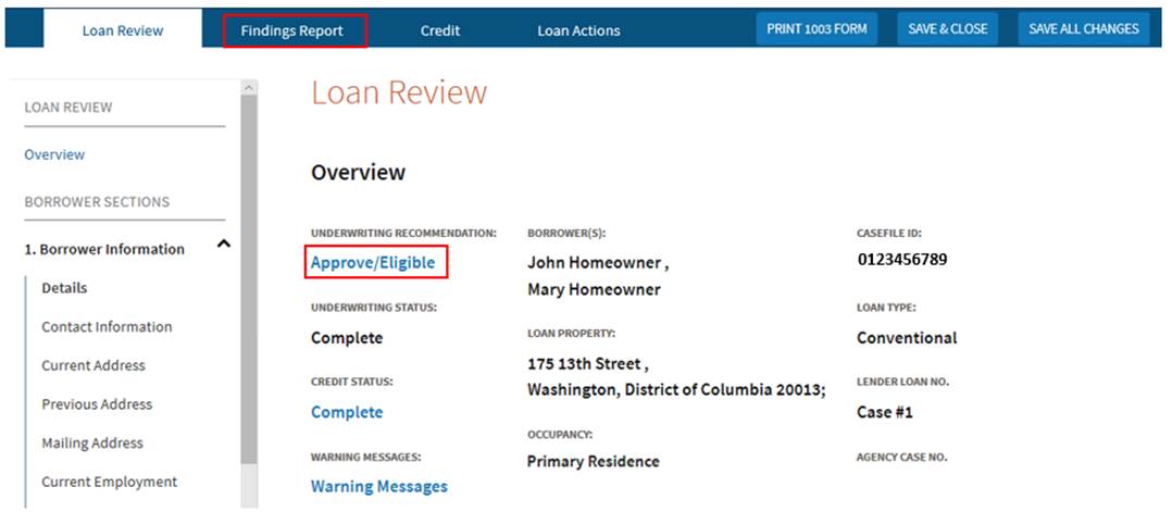 DU Job Aids: Submitting for an Underwriting Recommendation