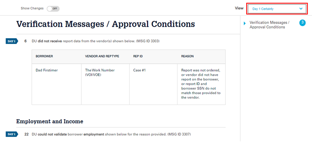 DU Job Aids: Viewing and Printing the DU Underwriting Findings and ...