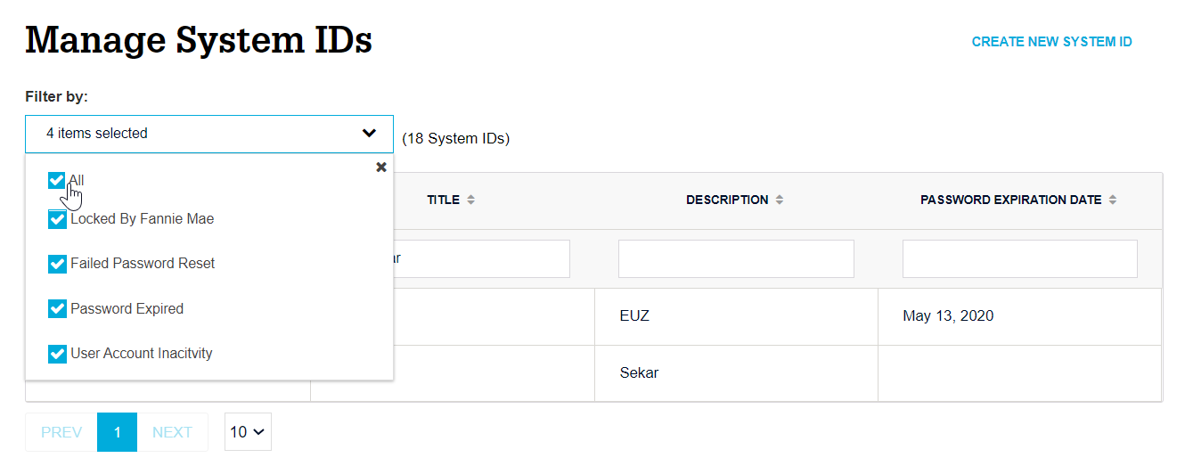 Technology Manager: Editing a System ID