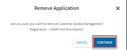 Technology Manager: Remove a User's Access to an Application (CA)