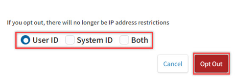 Manage IP Address Restrictions