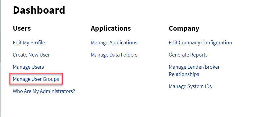 Technology Manager: Reactivate a User Group