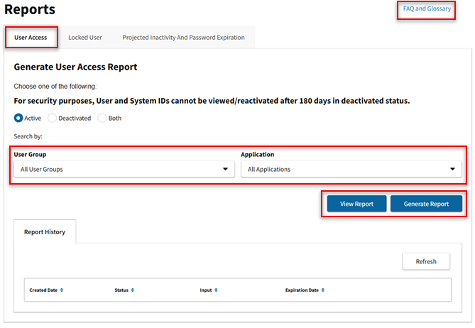 Technology Manager: Generate a User Access Report