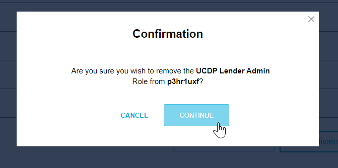 Technology Manager: Remove a UCDP Lender Admin Role