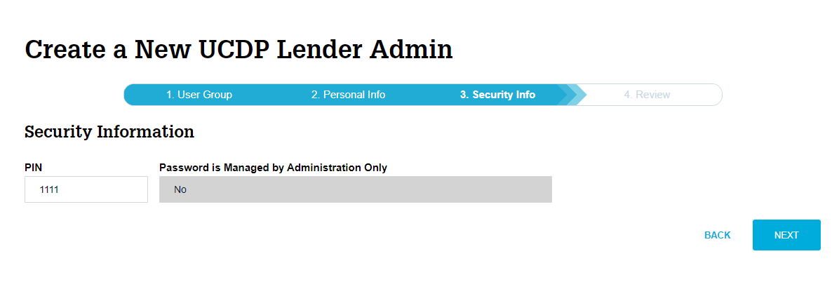 Technology Manager: Create a New User (UCDP)