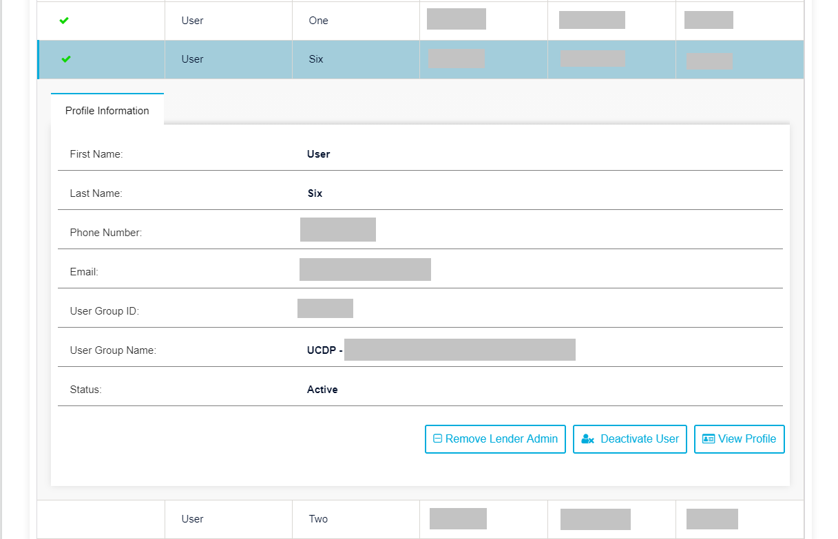 Technology Manager: Deactivate a UCDP Lender Admin User